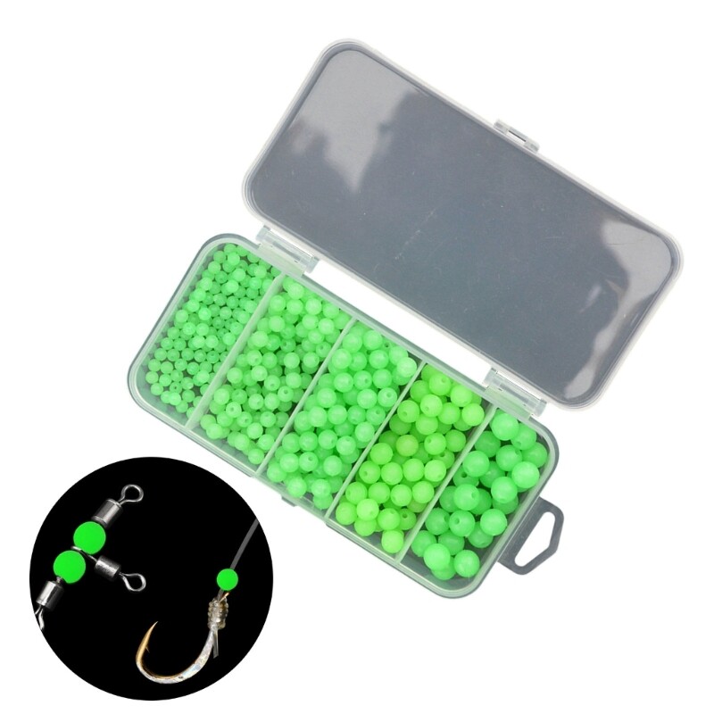 Soft Beads Glow Sea Fishing Lures Fishing Beads Night Fishing Baits ...