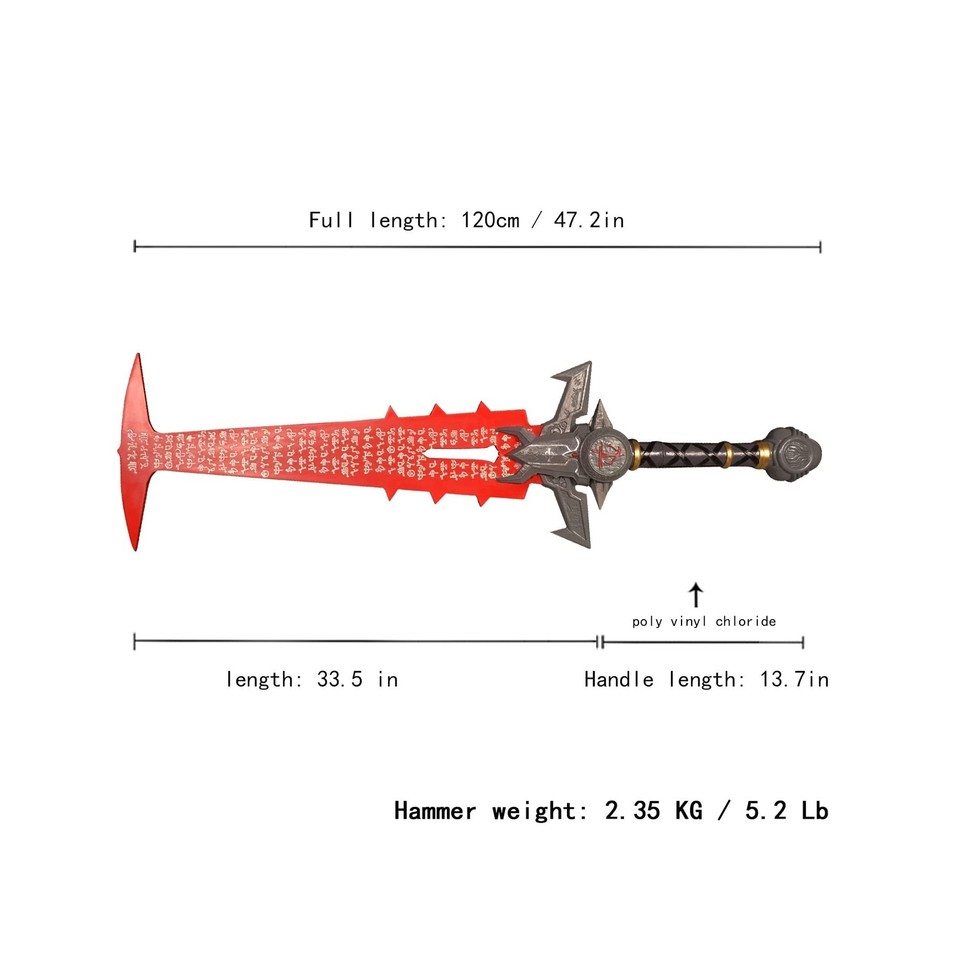 ZKBWFLA Perfect Replica of Doom Eternal Betrayer Hammer/Raider Axe ...