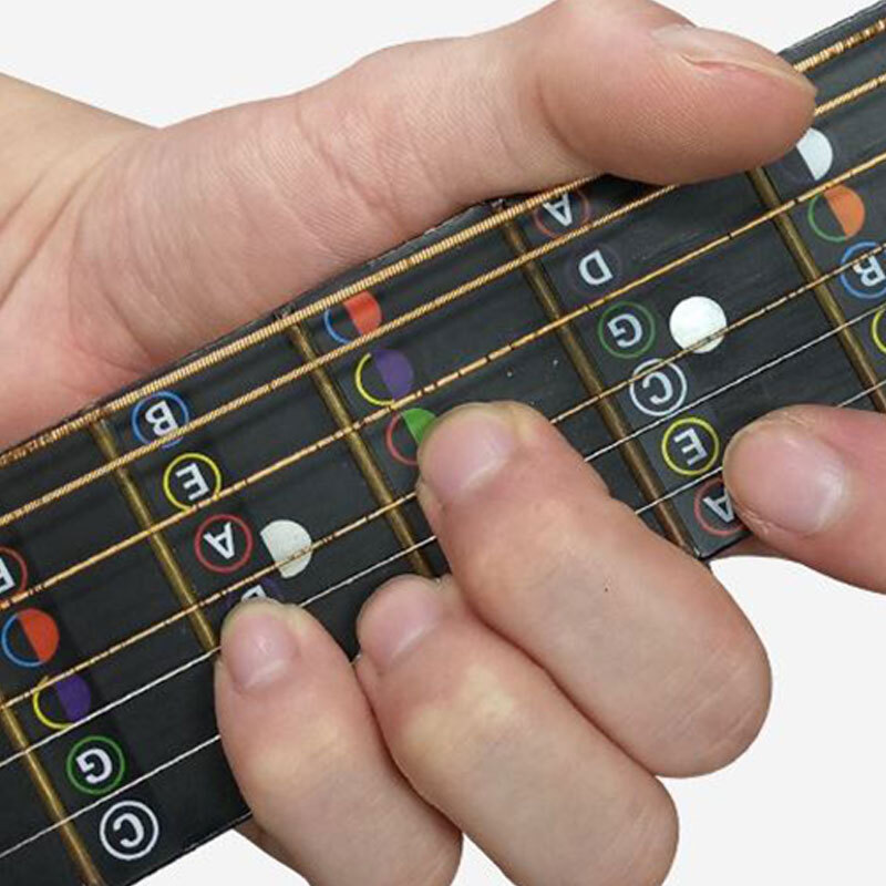 Guitar Fretboard Notes Map Labels Sticker Fingerboard Fret Decals For ...