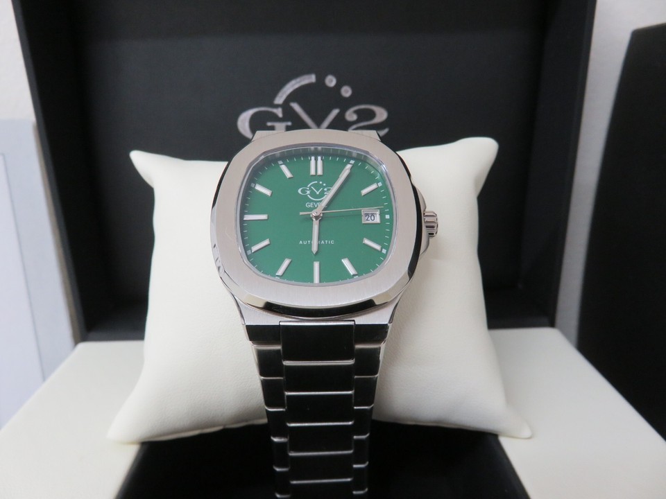 Gv2 By Gevril Men's 18108B Potente Swiss Automatic Green Dial Steel ...