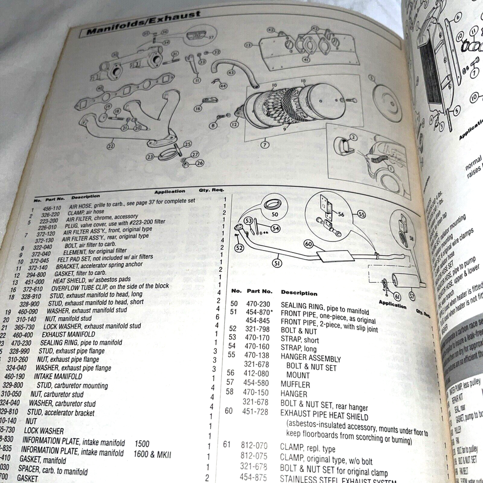 Moss Motors MGA Complete Parts Catalog Cars Automobiles Vintage 1992 | eBay