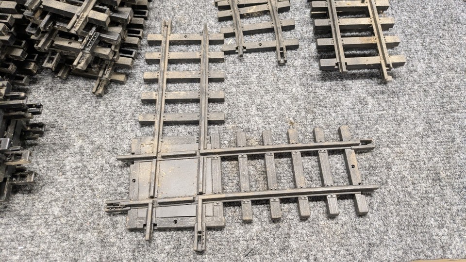 New Bright Black Plastic G Gauge Train Track - 48 Pieces | eBay