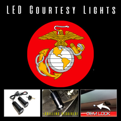 2x LED Ghost Shadow Lights Courtesy Door Lamps for USMC Marine Corps | eBay