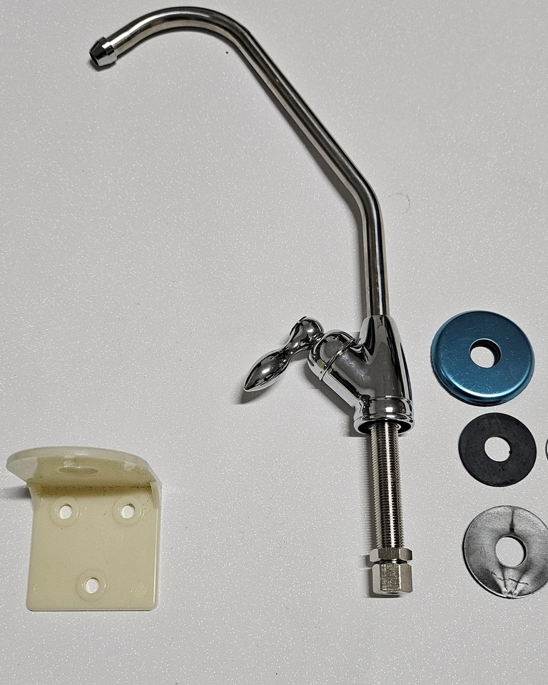 Faucet Fitting with Wall Mount Reverse Osmosis System Water Filter ...