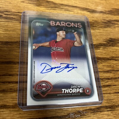 2024 Topps Pro Debut Drew Thorpe #PD-87 Auto White Sox Rookie | eBay