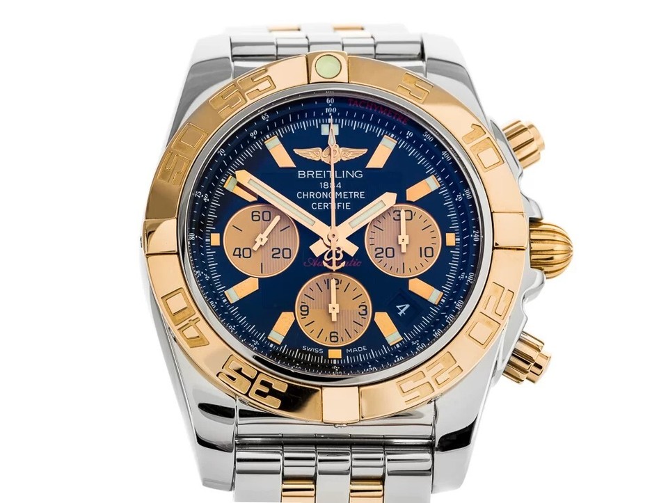 Breitling Chronomat 44mm Gold/Steel Bracelet Complete Set CB011012 ...