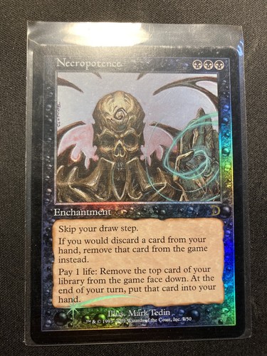 MTG FOIL Necropotence – Deckmasters Magic Card # 7 / 50 | eBay