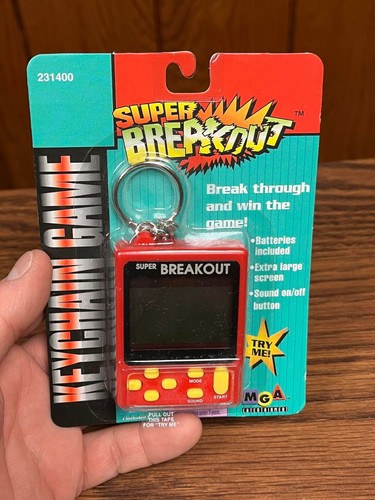 NEW old stock 1997 MGA Entertainment Super Breakout Pocket Video Game ...