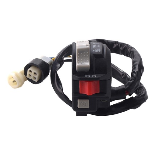Left Handlebar Start Stop Headlight Switch Handlebar Mount Accessory ...