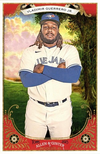 2023 Topps Allen and Ginter Vladimir Guerrero Jr Box Topper Insert SP ...