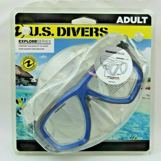 U.s. Divers Explore Series Adult Mango Mask Swim Goggles Blue for sale ...
