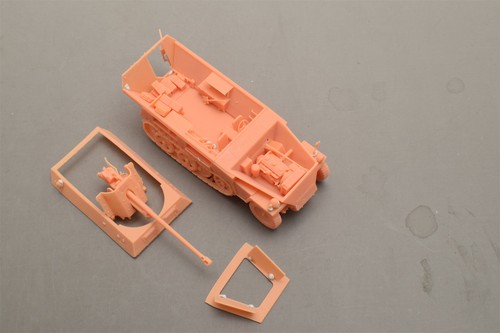 1/72 German Sd.Kfz.250.B Half-Track Vehicle Full Interior Model Kit 3D ...