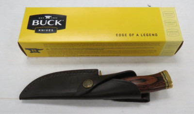BUCK 192 FIXED BLADE KNIFE WITH SHEATH 0192BRS-B VANGUARD USA | eBay