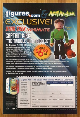 2003 Star Trek Minimates Action Figure Print Ad/Poster Kirk Tribbles ...