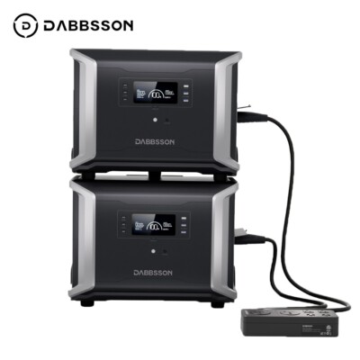 Dabbsson 6860Wh 7000W Power Station 2xDBS3500 Solar Generator Home ...