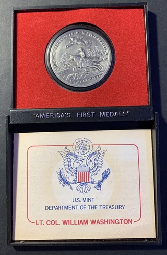 Lt. Col. William Washington US Mint America First Series Pewter Medal ...