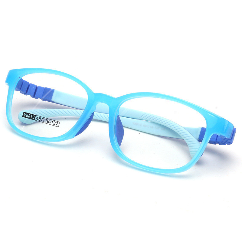 Children Eyeglass frames Kids Boys Girls 360 ° rotation Silicone+TR ...