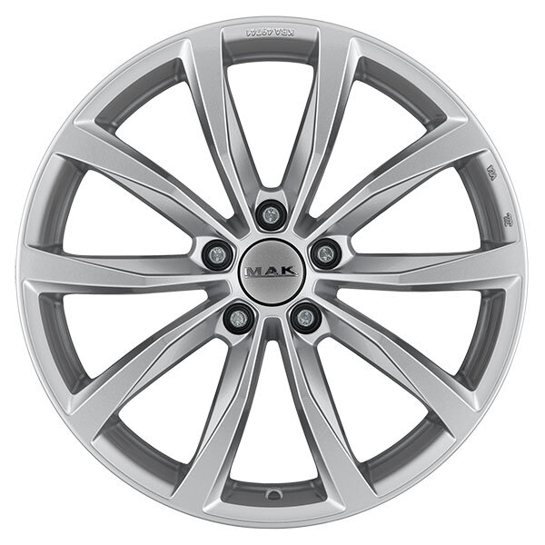 ALLOY WHEEL MAK WOLF FOR SUBARU IMPREZA STI WRX 7.5X18 5X100 SILVER 525 ...