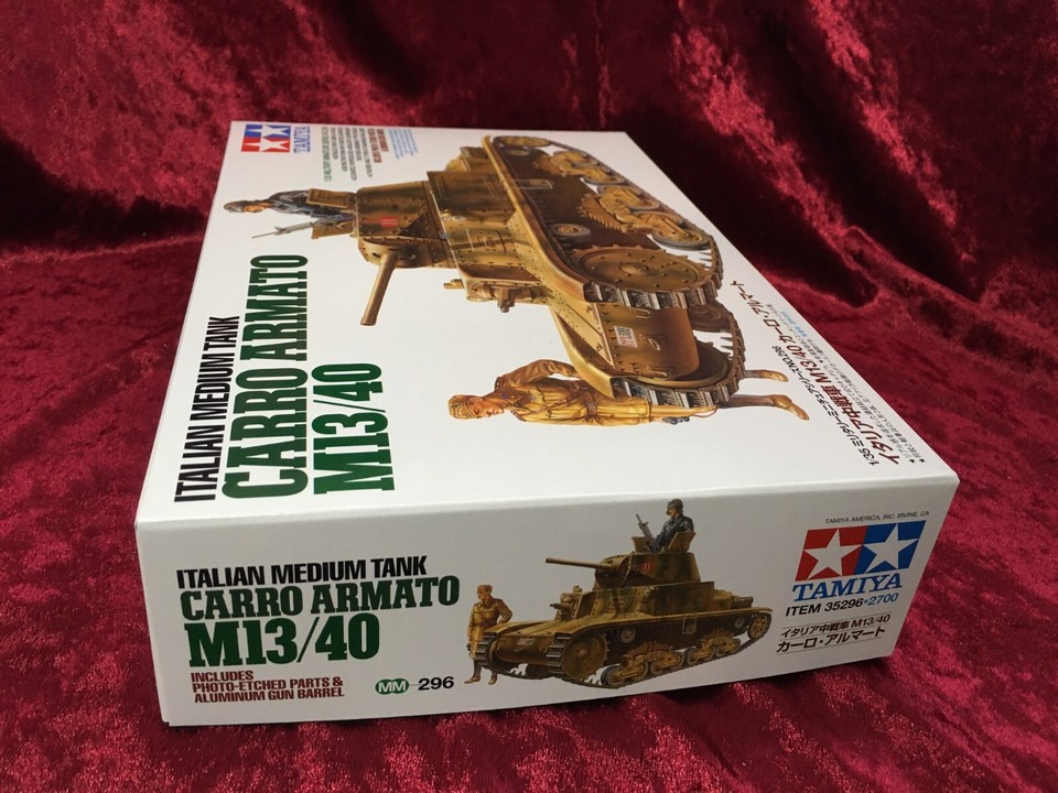 TamiyaMilitary Miniature Series No.296 Italian Carro Armato M13/40 ...