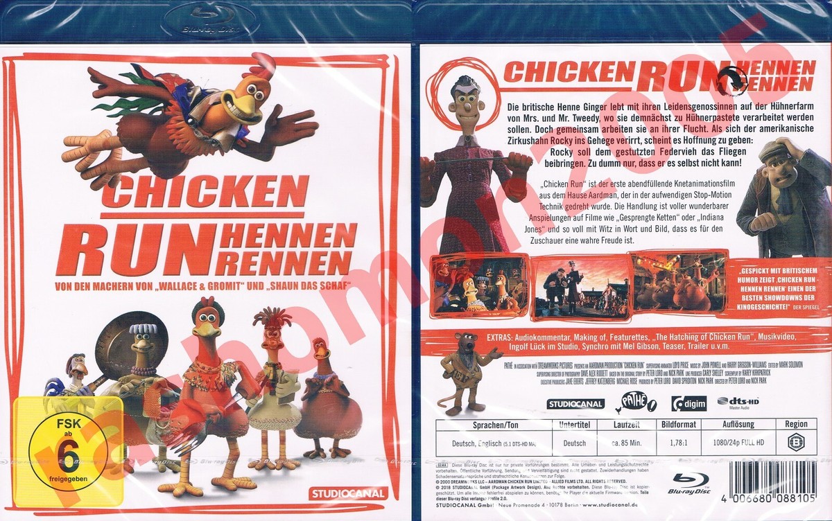 Dvd De La Course De Poulets De Dreamworks