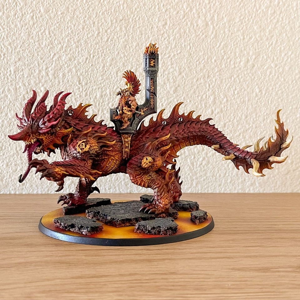 Warhammer Age Of Sigmar - Painted Fyreslayers Army - BoxedUp (322) | eBay