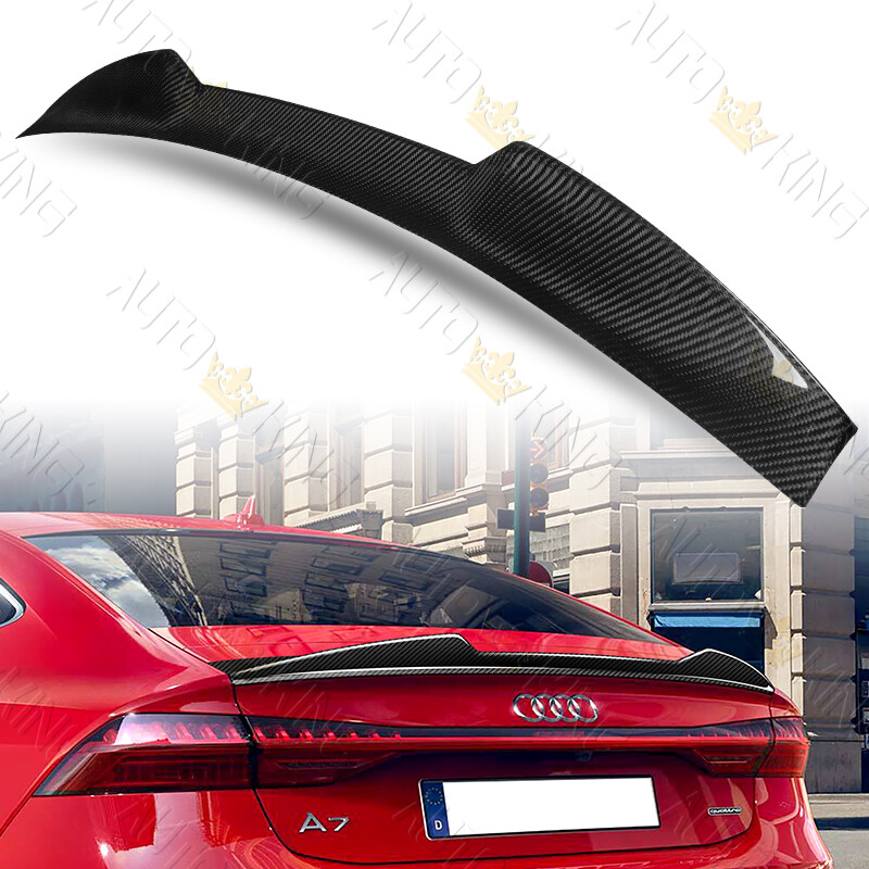 FIT 19-23 AUDI A7 S7 RS7 V-STYLE REAL CARBON FIBER REAR TRUNK LID ...