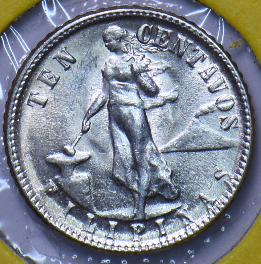 Philippines 1945 D 10 Centavos Eagle animal UNC 294815 combine shipping ...