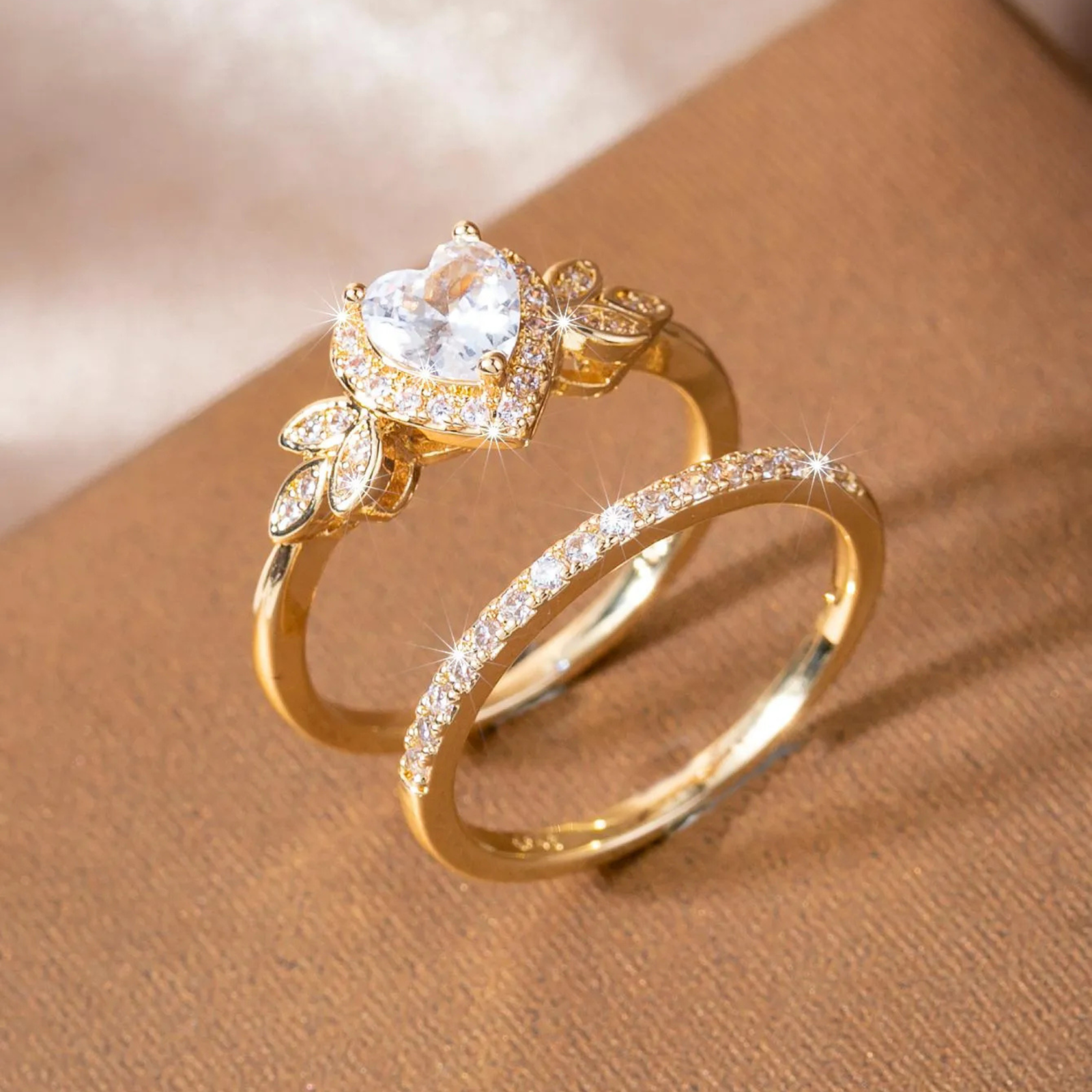 Anillos Sortijas Argollas de Compromiso Matrimonio Oro 10K Para Mujeres ...