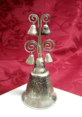VINTAGE RARE SILVER PLATED HANGING BELLS TREE BELL 4.5" | eBay