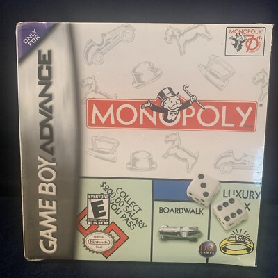 Monopoly (Nintendo Gameboy Boy Advance) BRAND NEW FACTORY SEALED ...