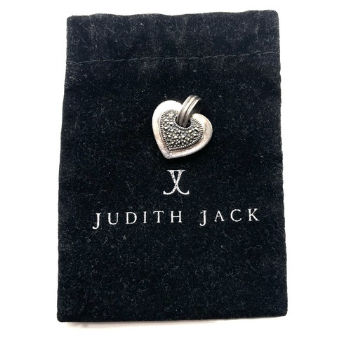 Judith Jack Heart Sterling Silver Marcasite Necklace Pendant | eBay