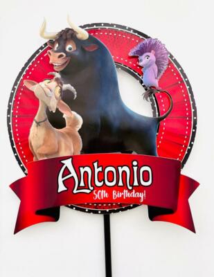 Personalized Ferdinand Cake Topper | eBay