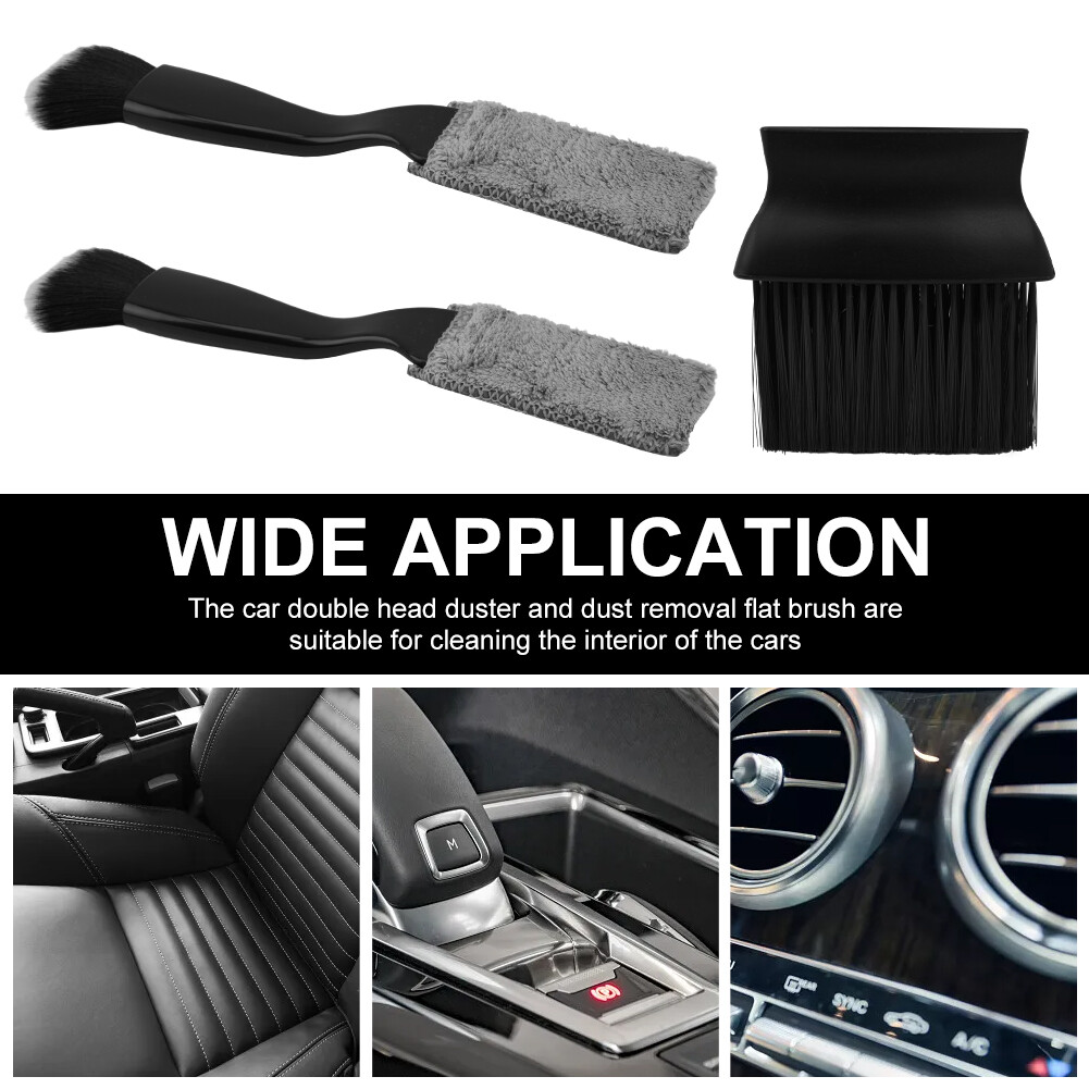 Double Head Duster No Scratch Car Detailing Brush Set For Interior | eBay