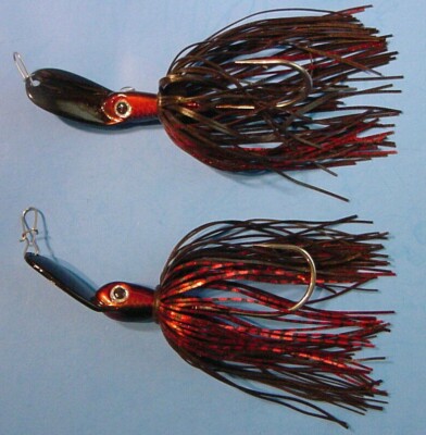 Lot of 2 Pro Assassinator 1/2 oz Swim Jigs 12TE-PRC Premium Red ...