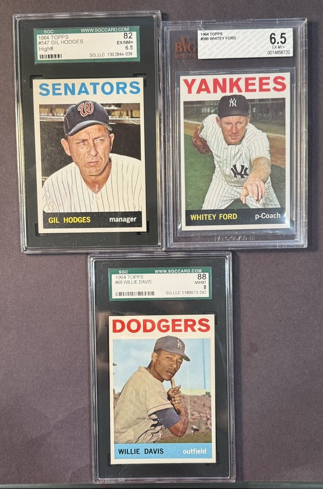 1964 Topps Baseball Complete Set (1-587) Mantle Mays Rose Niekro Rc PSA ...