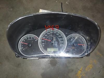 SUBARU IMPREZA INSTRUMENT CLUSTER INSTRUMENT CLUSTER, MANUAL T/M, HATCH ...