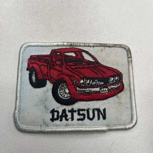 VINTAGE ROUGH SHAPE! DATSUN RED TRUCK Auto Patch T108 | eBay