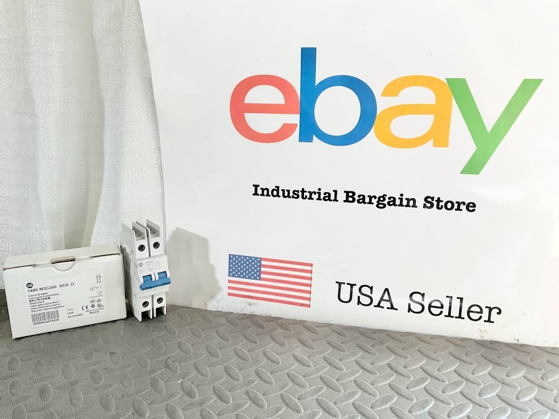 Allen Bradley 1489-M2C200 Ser D. Circuit Breaker 2 Pole 20A | eBay