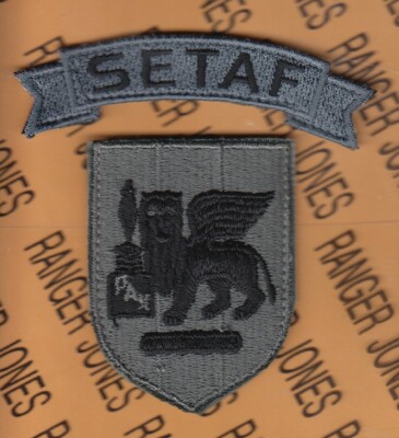 US Army Southern European Task Force SETAF ACU w/ Hook uniform patch w ...