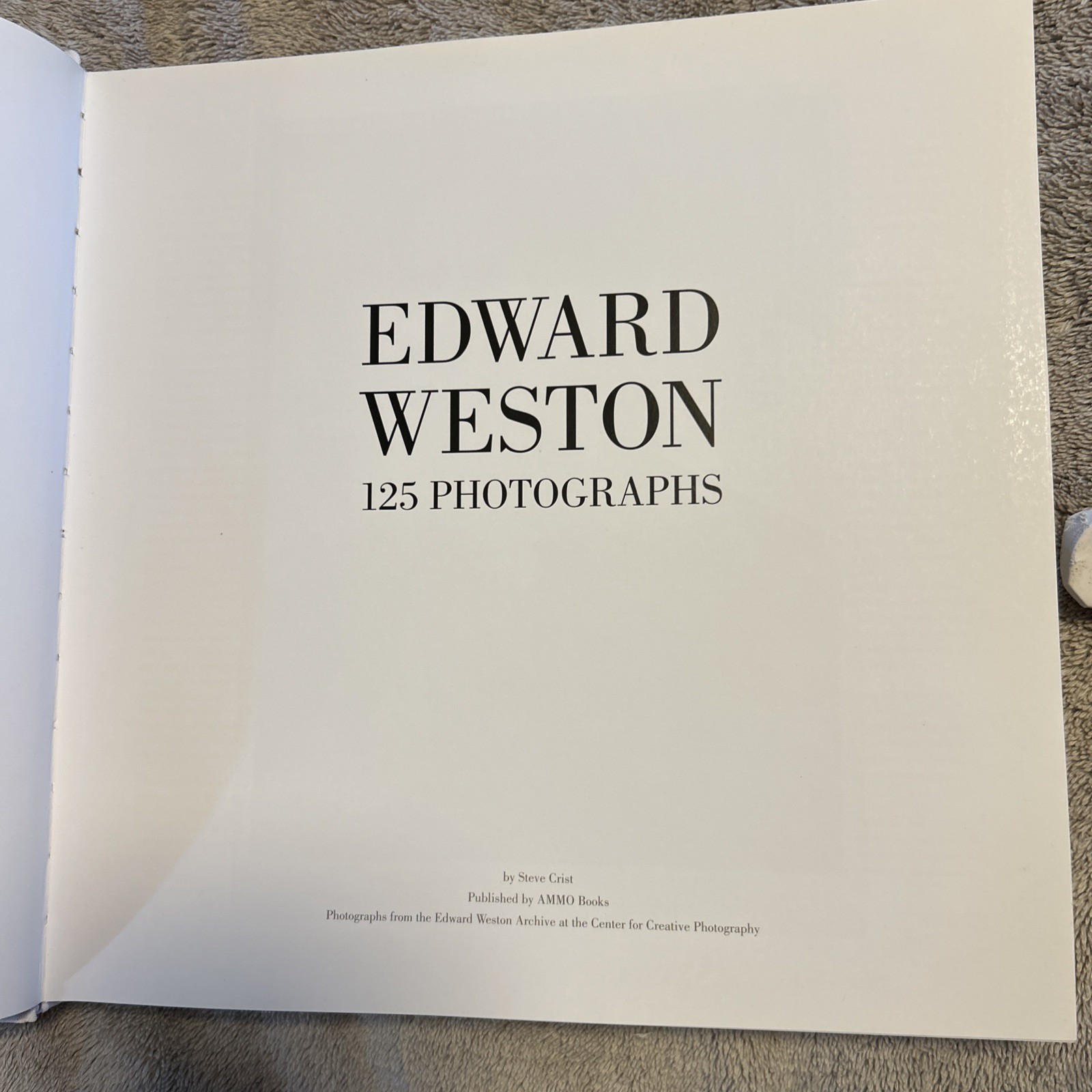 Edward Weston 125 Photographs ~ (2012 Hardcover) Portraits, Photography ...