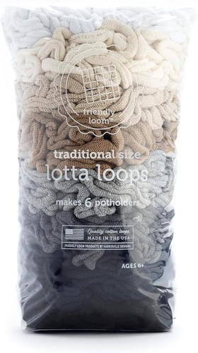 friendly loom | Lotta Loops - 7” Traditional-Sized Neutral Small ...