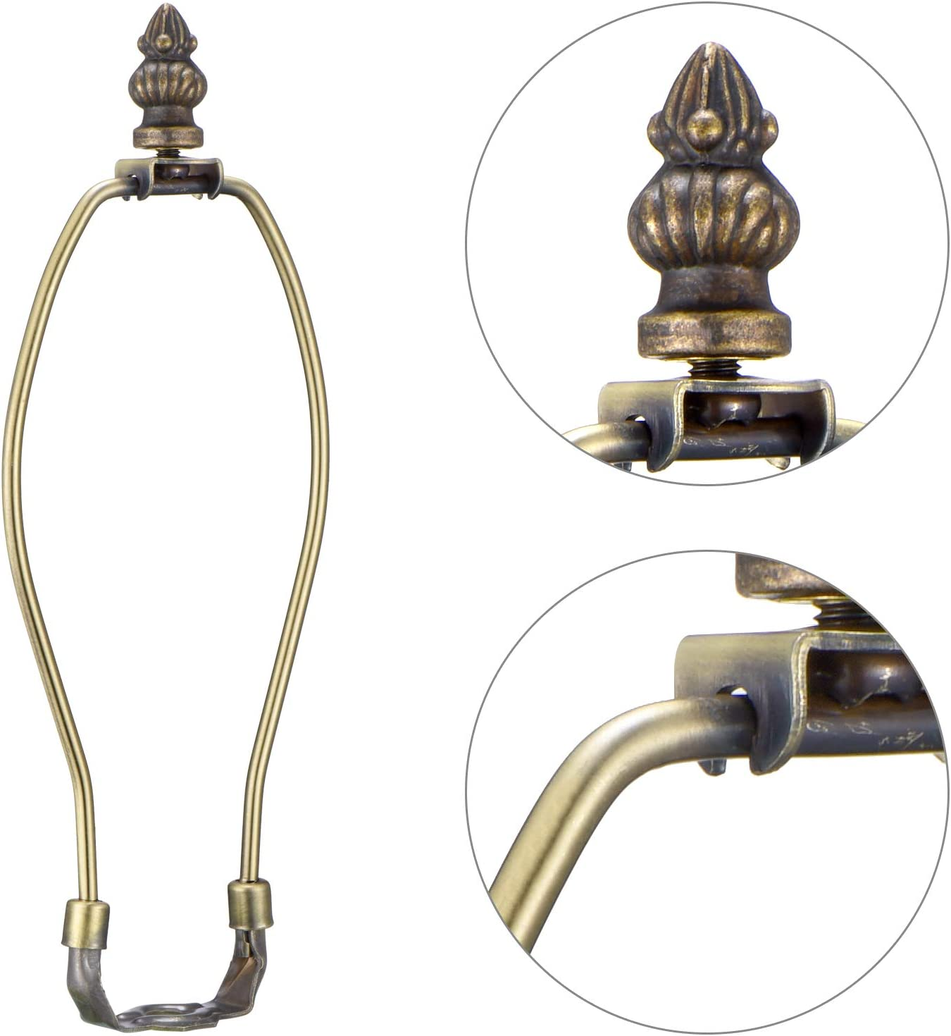 Antique Brass Lamp Finial Caps - 2 Pack, 1-3/8 Inches, Small Size | eBay