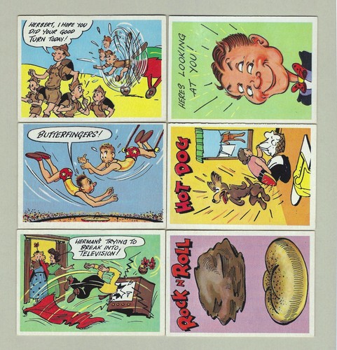 1957 TOPPS GOOFY POST 6 CARD LOT EXNM | eBay