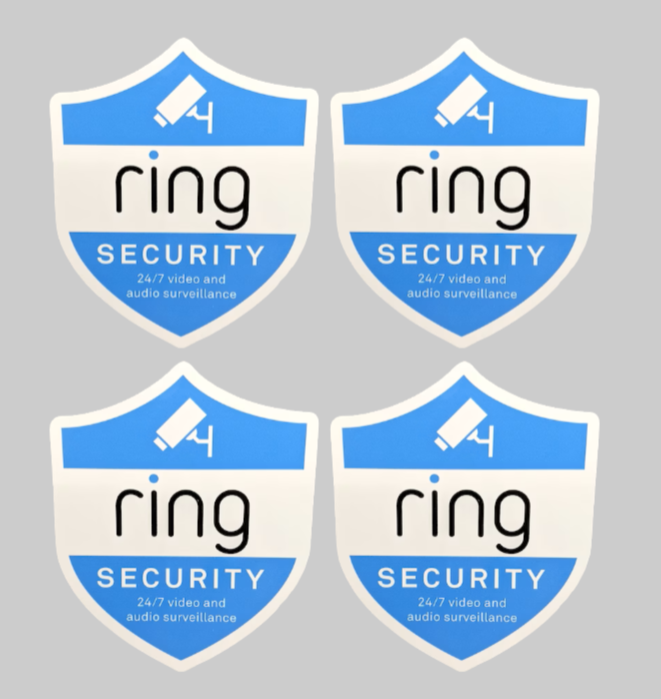 Ring Doorbell Decal Sticker Security Camera Door Window Decal | eBay