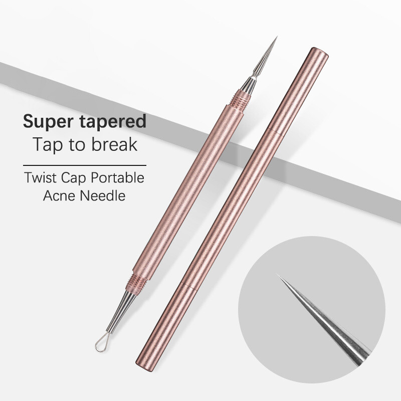 Double Head Acne Needle Blackhead Remover Pimple Blemish Comedone ...