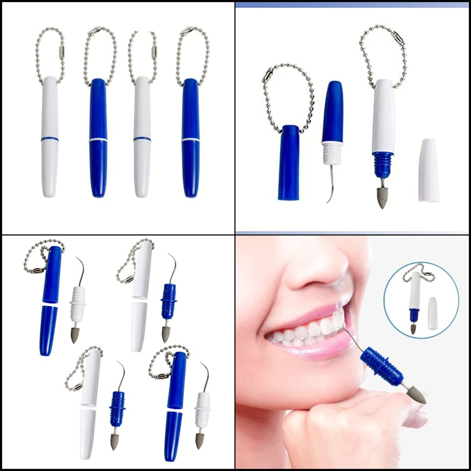 (4 Pieces) Portable Dental Picks Travel Tools Toothpick Plaque Remover ...