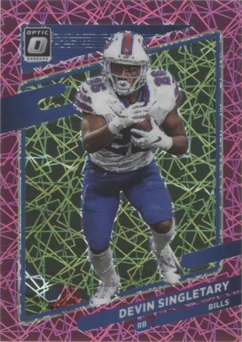 2021 Panini Donruss Optic - Devin Singletary #54 Pink Velocity Prizm ...