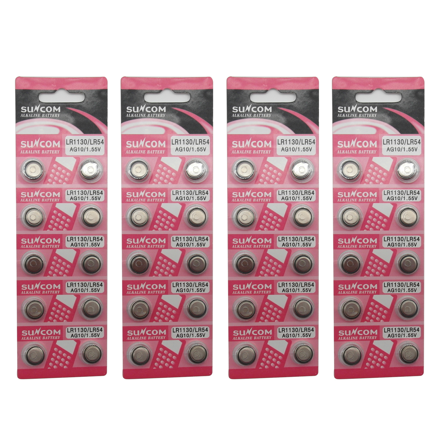 40PCS AG10 LR54 189 387 389 390 LR1130 1.5V Alkaline Button Cell ...