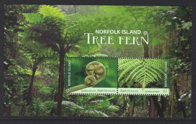 AUSTRALIA 2019 NORFOLK ISLAND TREE FERNS MINIATURE SHEET UNMOUNTED MINT ...