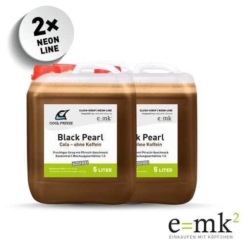 SLUSHSIRUP BLACK PEARL EIS SIRUP ICE 10L COLA MILD NEON LINE KONZENTRAT ...